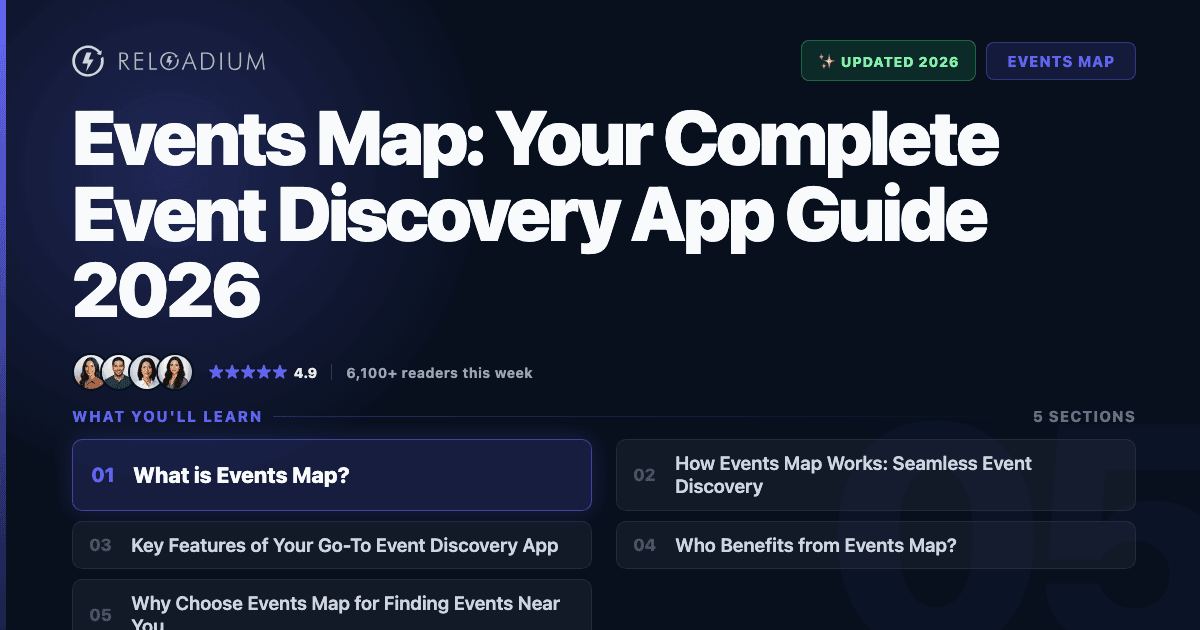 Events Map: The Ultimate Event Discovery App 2026