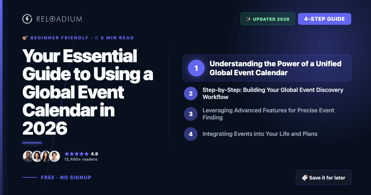Global Event Calendar Your 2026 Guide